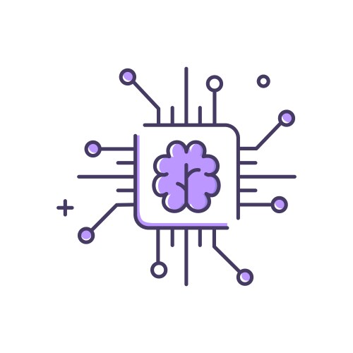 Artificial intelligence intelligent systems icon Vector Image