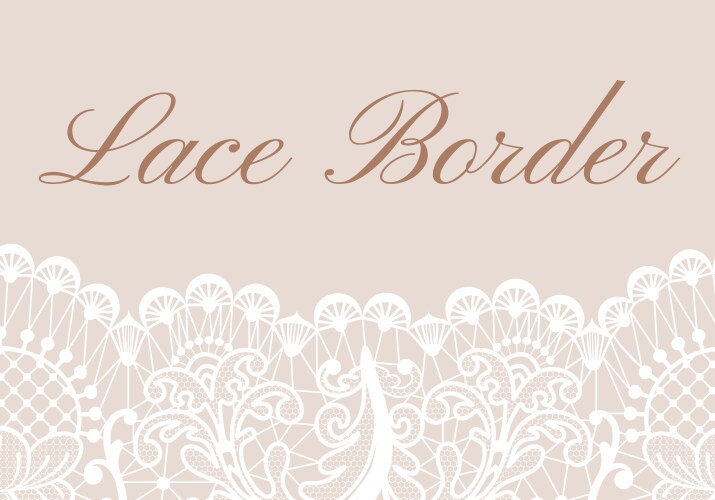 Lace border card Royalty Free Vector Image - VectorStock