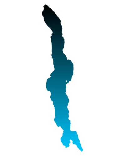 Map of lake malawi Royalty Free Vector Image - VectorStock