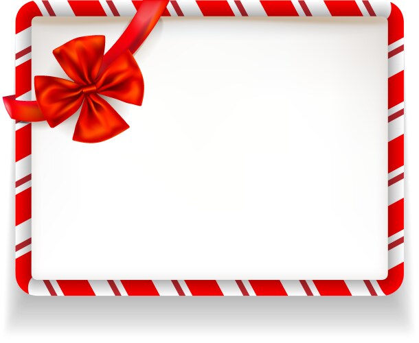 Holiday stripe frame-05 Royalty Free Vector Image