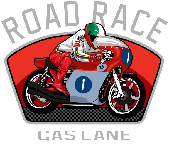 Road racing Royalty Free Vector Image - VectorStock