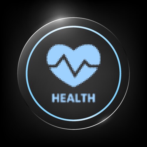 Heart symbol - halftone logo Royalty Free Vector Image