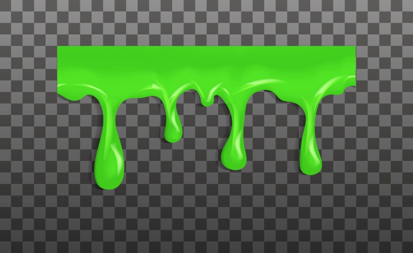 Realistic green sticky slime Royalty Free Vector Image