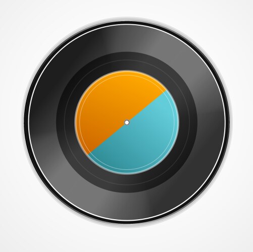 Retro 45 rpm record labels Royalty Free Vector Image