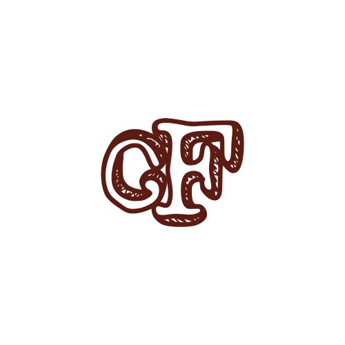 Elegant CF Monogram Logo - Signature Style – Royalty-Free Vector ...