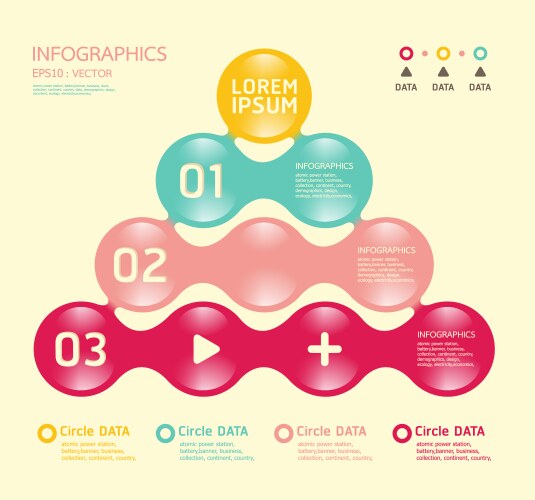 Modern soft color design template Royalty Free Vector Image