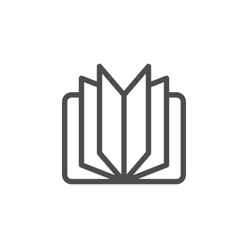 Open book line outline icon Royalty Free Vector Image