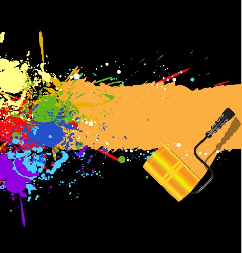 Rainbow Paint Splatter Vector Images (over 3,700)