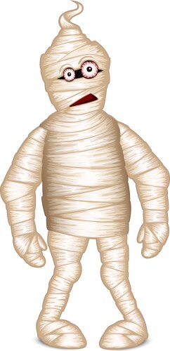 Mummy costume Royalty Free Vector Image - VectorStock