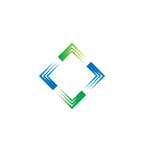 Data technology square logo Royalty Free Vector Image