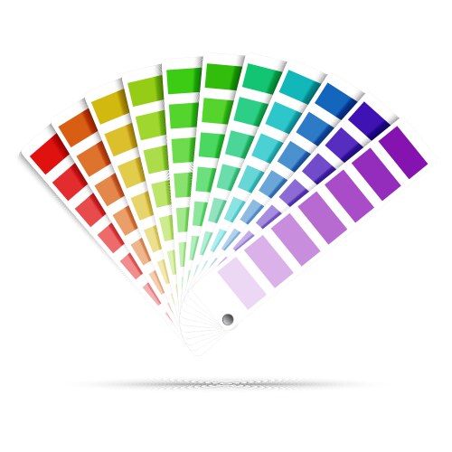 Color palette isolated on white background Vector Image