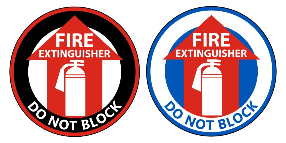 Fire extinguisher sign symbol isolate Royalty Free Vector