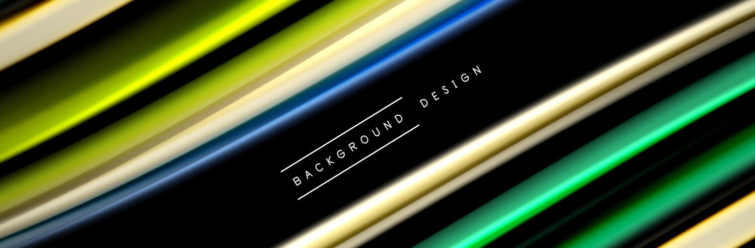 Silk and smooth flow wave poster design color Vector Image