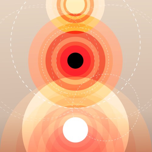 Graphic circular pattern Royalty Free Vector Image