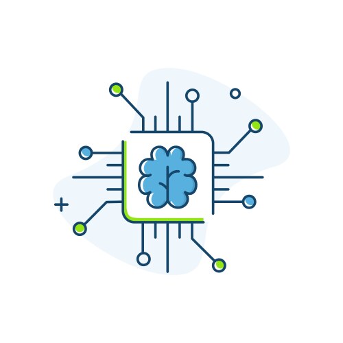 Artificial intelligence intelligent systems icon Vector Image