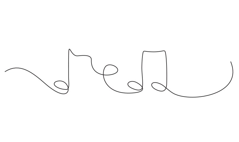 Continuous Line Music Note Vector Images (over 770)