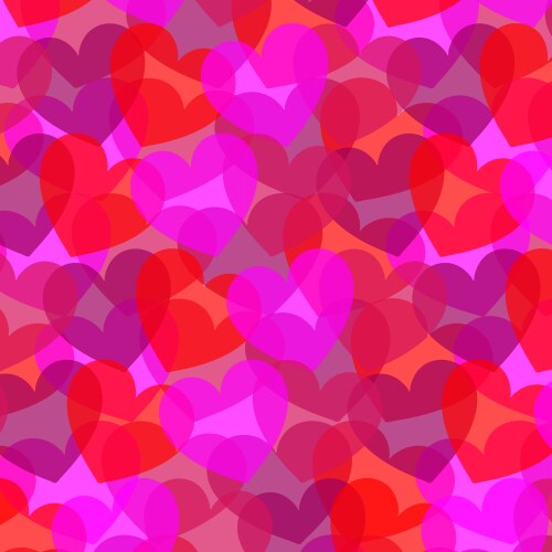 Seamless background pattern with hearts Royalty Free Vector