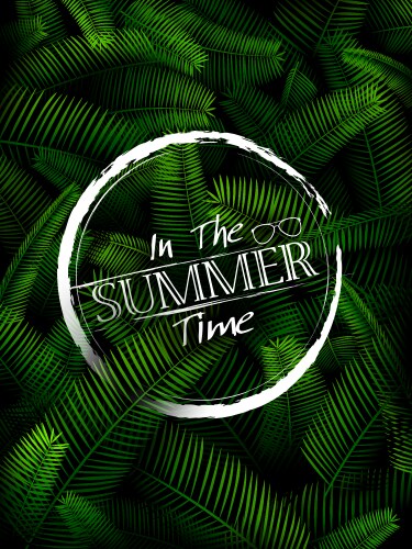 Summer time poster wallpaper for fun party Vector Image