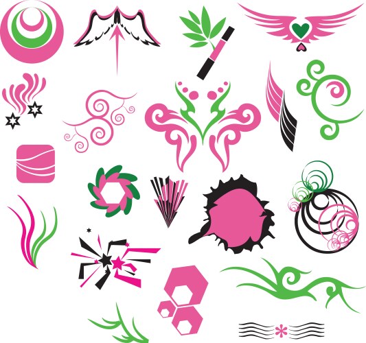 Design elements Royalty Free Vector Image - VectorStock