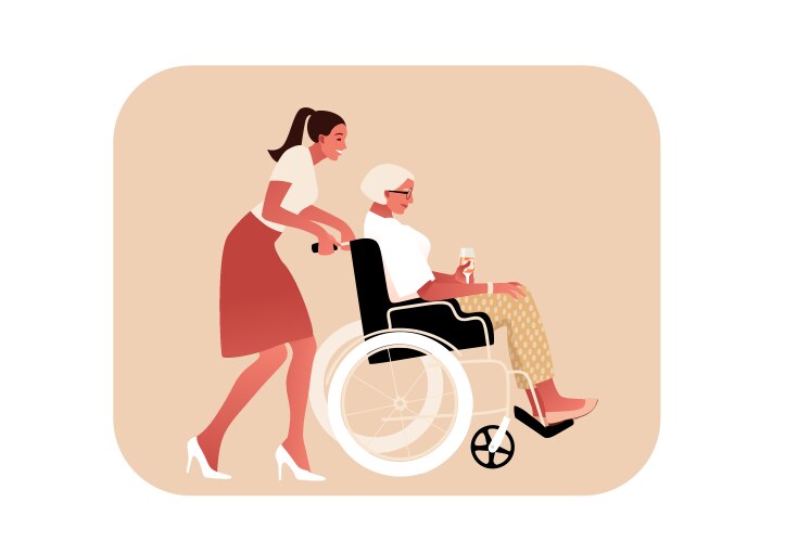 Side view flat cartoon style Royalty Free Vector Image