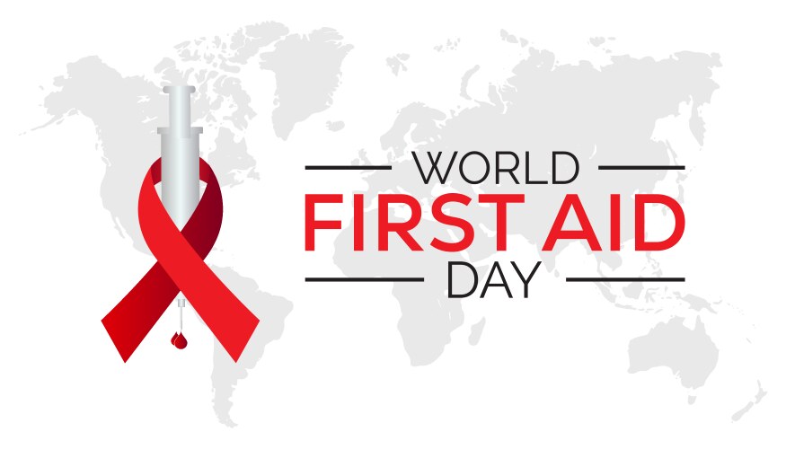 World first aid day Royalty Free Vector Image - VectorStock