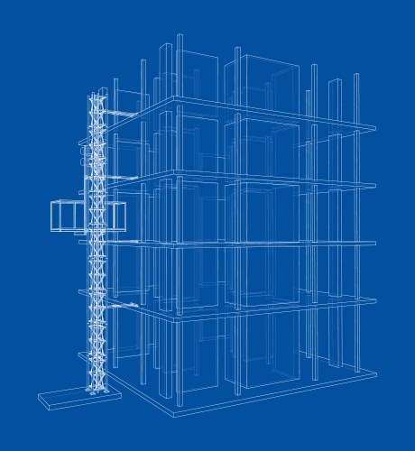Tall Building Blueprint Vector Images (over 160)