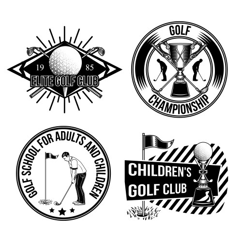 Vintage Golf Logos Vector Images (over 2,000)