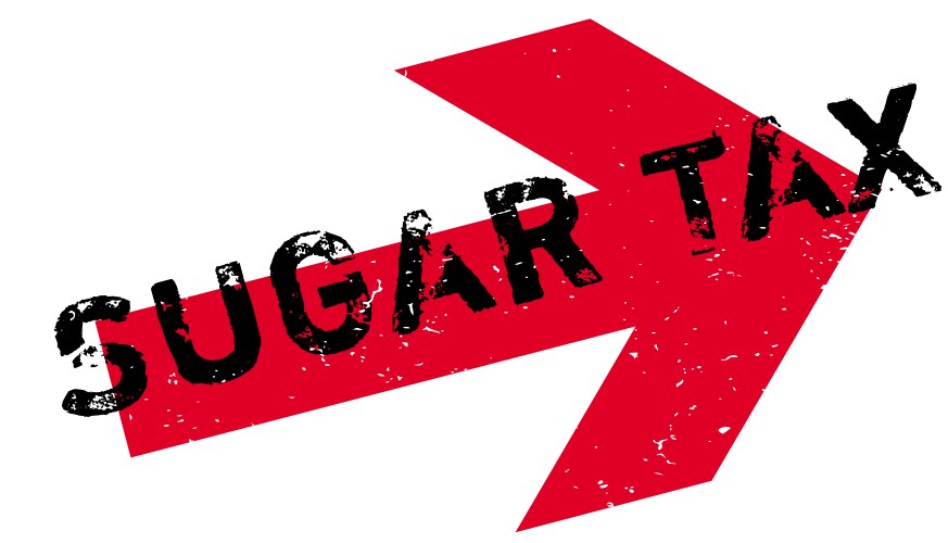 Sugar tax rubber stamp Royalty Free Vector Image