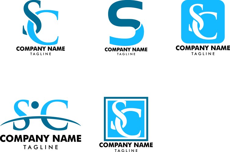 Sa letter logo Royalty Free Vector Image - VectorStock