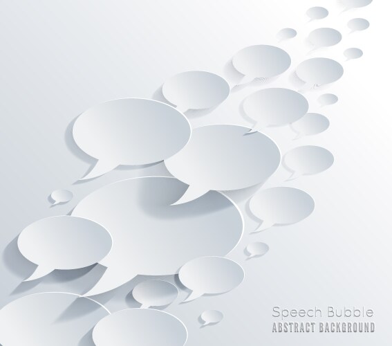 Modern bubble speech icons set Royalty Free Vector Image