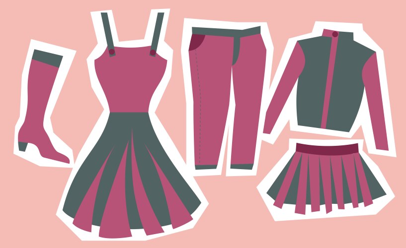 Women in cocktail dresses Royalty Free Vector Image