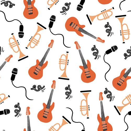 Seamless music Royalty Free Vector Image - VectorStock