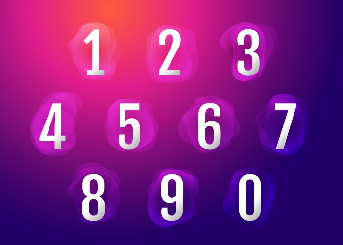 Numbers 1 10 Vector Images (over 1,700)