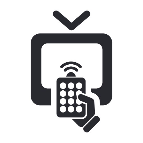 Modern tv remote control Royalty Free Vector Image