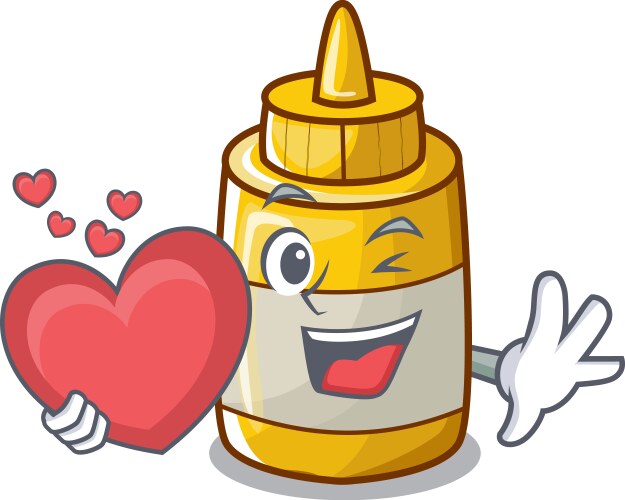 Crying yellow mustard in plastic bottle cartoon Vector Image