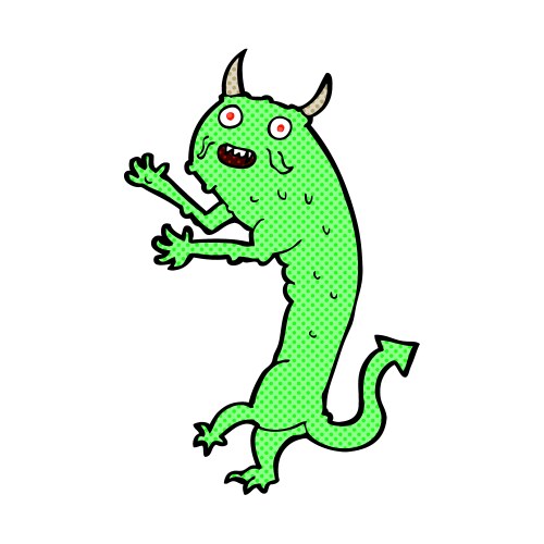 Comic cartoon devil Royalty Free Vector Image - VectorStock