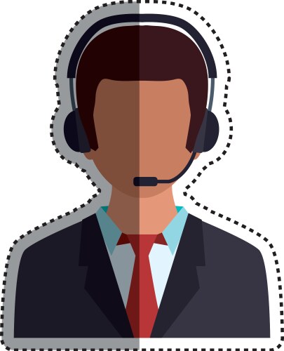 Call center operator Royalty Free Vector Image
