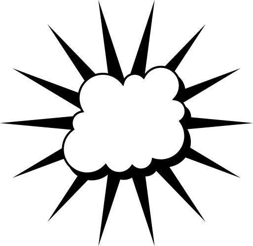 Comic Explosion Effect Royalty Free Vector Image