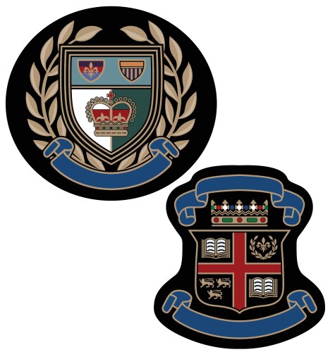 Classic royal emblem badge Royalty Free Vector Image