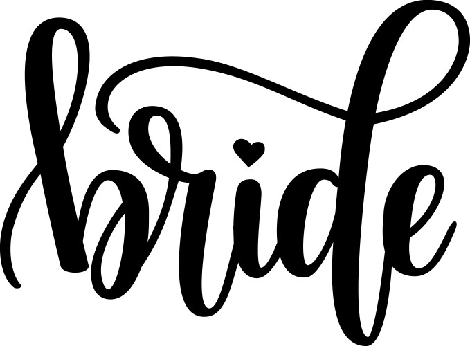 Mr and mrs wedding lettering design Royalty Free Vector