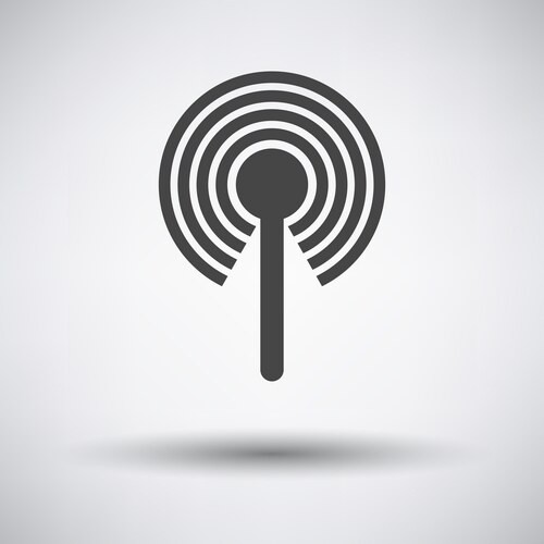 Radio antenna component icon Royalty Free Vector Image