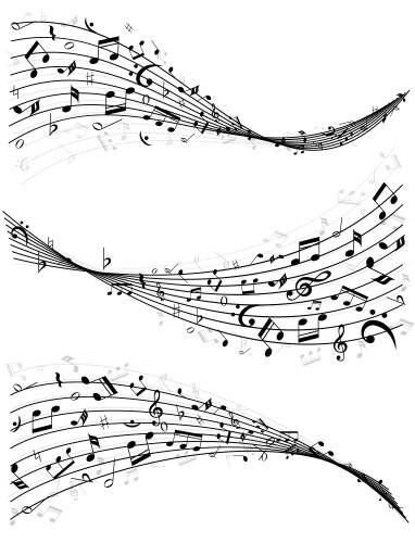 Music Notes Wavy Vector Images (over 350)