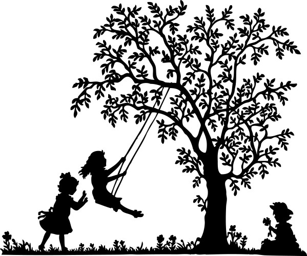 Children Playing Outline Vector Images (over 17,000)