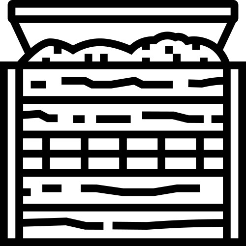 Selection sort algorithm line icon Royalty Free Vector Image