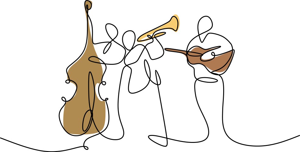 Continuous Line Drawing Music Vector Images (over 3,300)