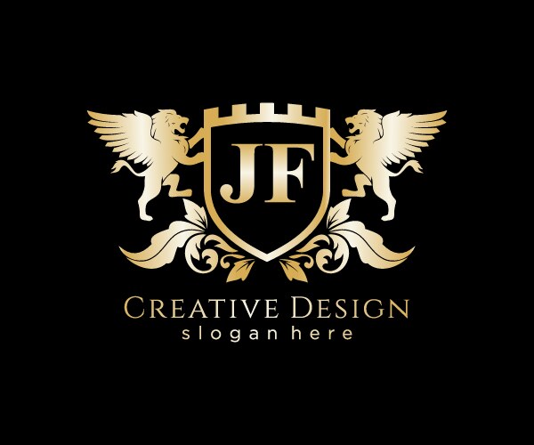 Elegant letter e with a crown graceful royal Vector Image