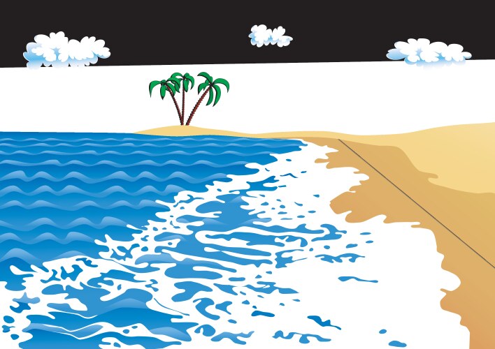 Sea sand seamless pattern Royalty Free Vector Image