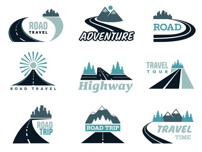 Highway roadmap with pins car road direction gps Vector Image