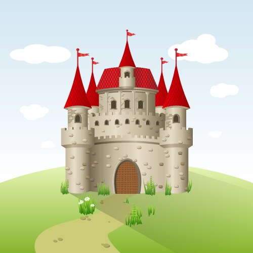 Fairytale tower Royalty Free Vector Image - VectorStock