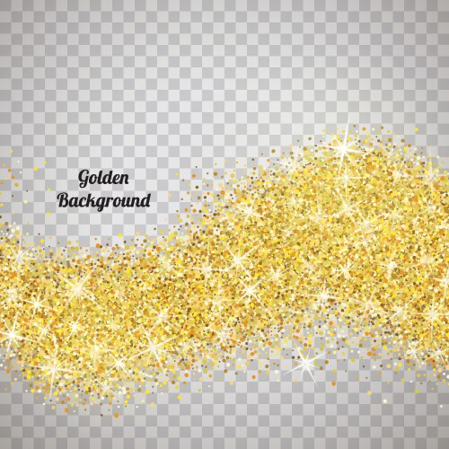 Gold glitter texture with sparkles Royalty Free Vector Image